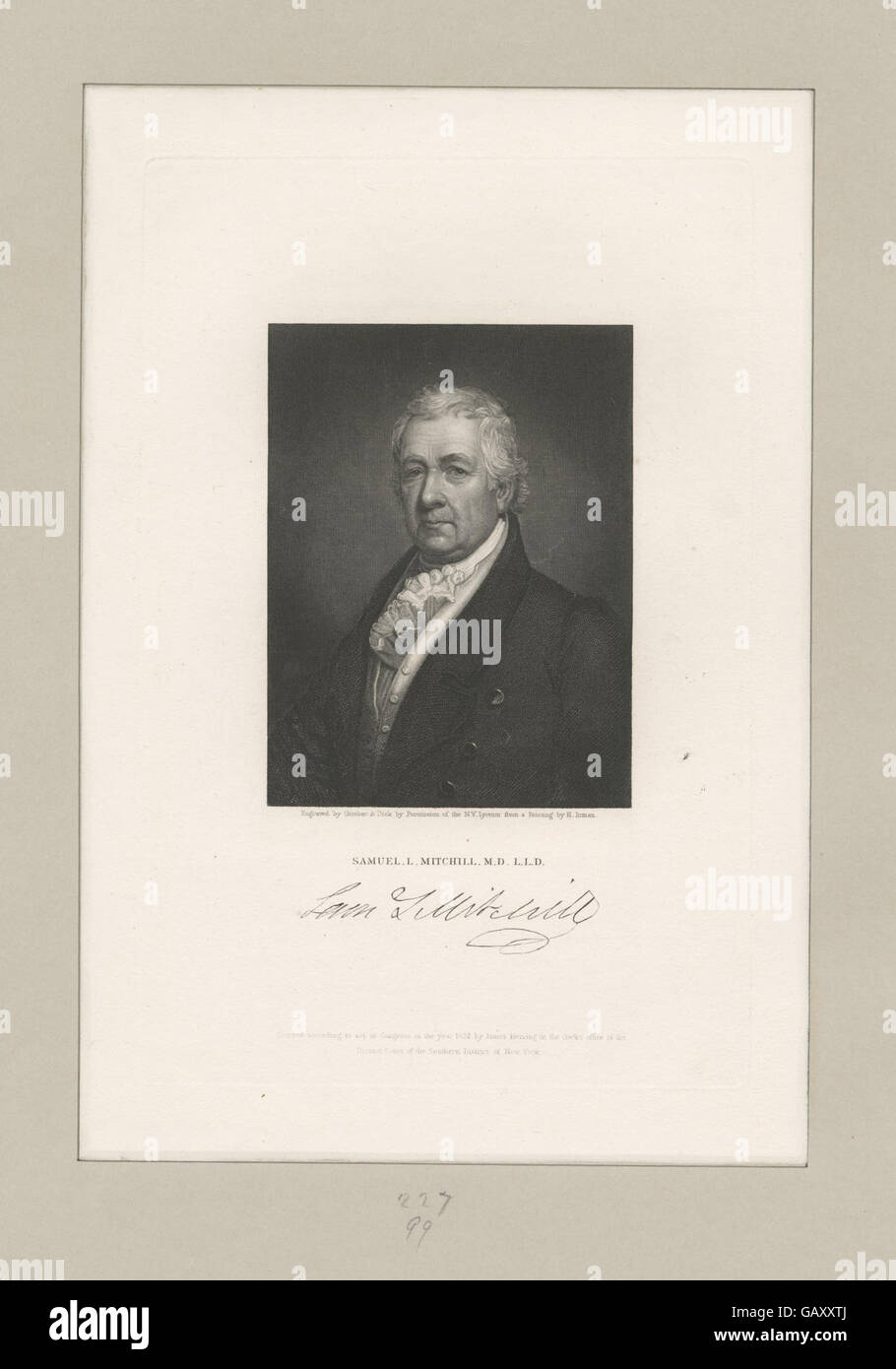 Samuel L. Mitchell, M.D., L.L.D ( b13049824-422329 Stock Photo - Alamy