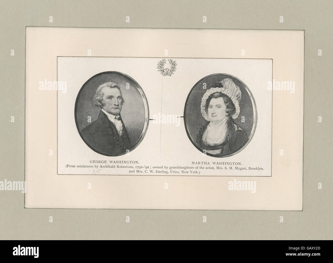 George Washington, the first President of the United States, and his ...