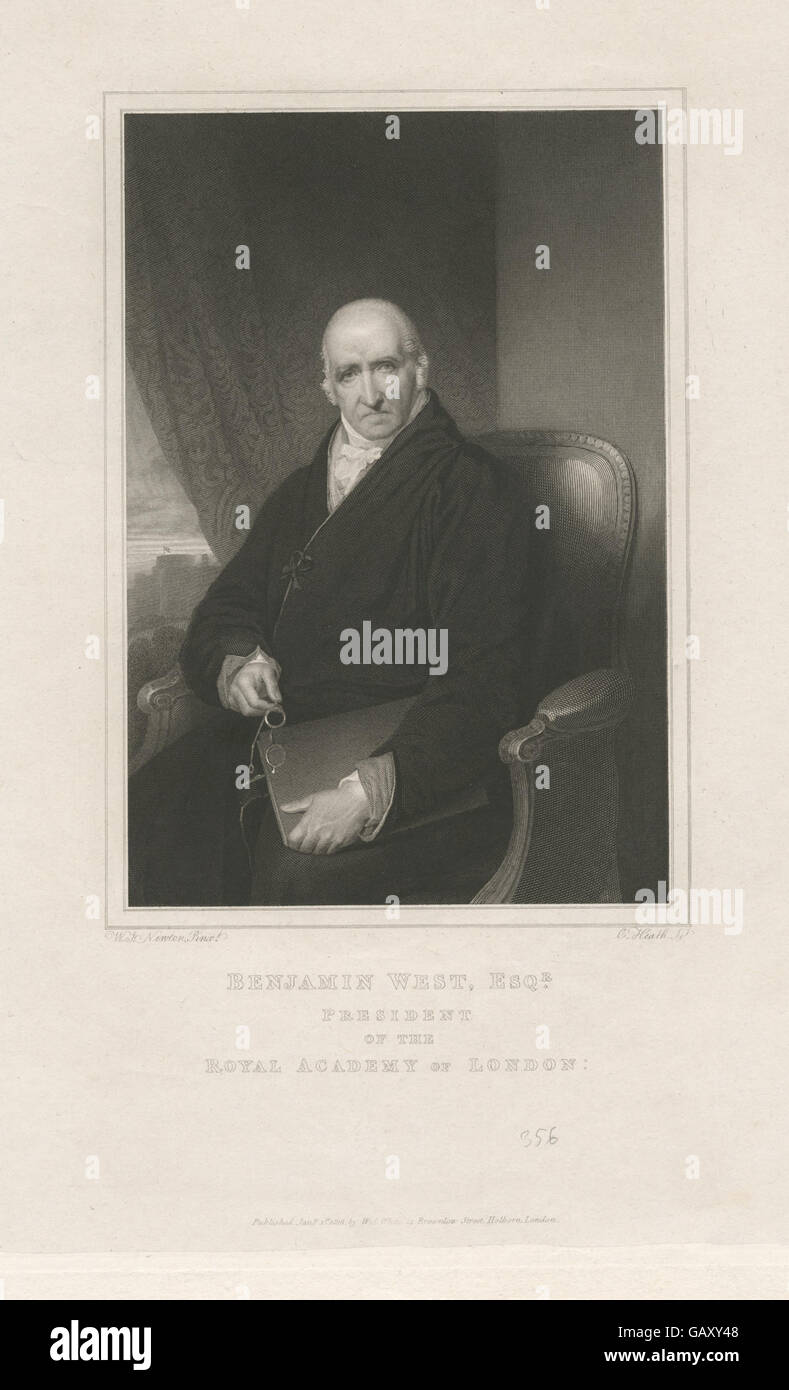 Benjamin West, an important American-born painter, served as the ...