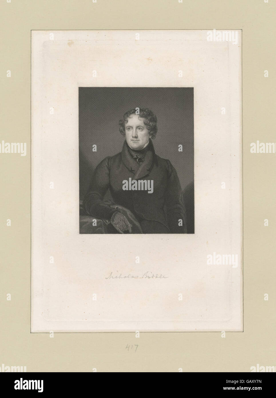 Nicholas Biddle was an American banker and politician, best known for ...