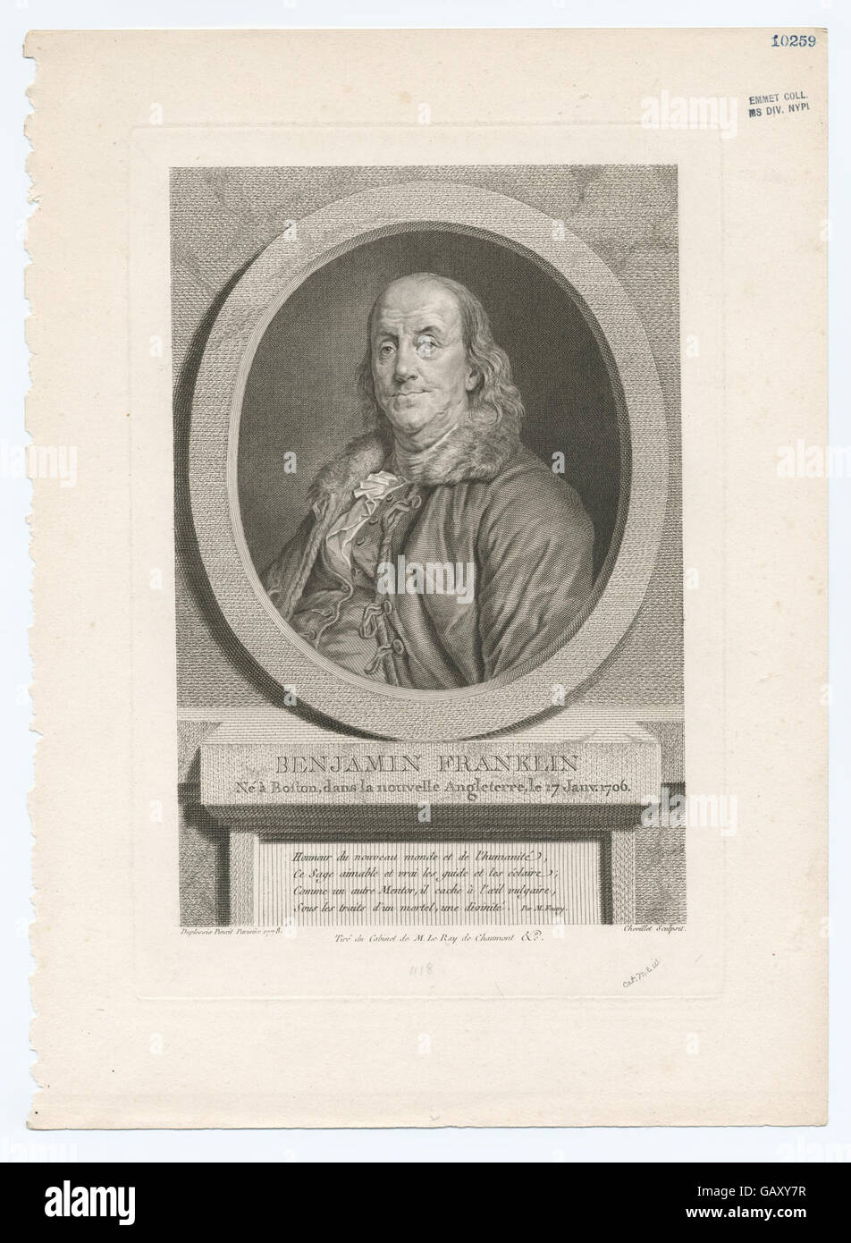 'Benjamin Franklin born in Boston, New England' references Franklin's ...