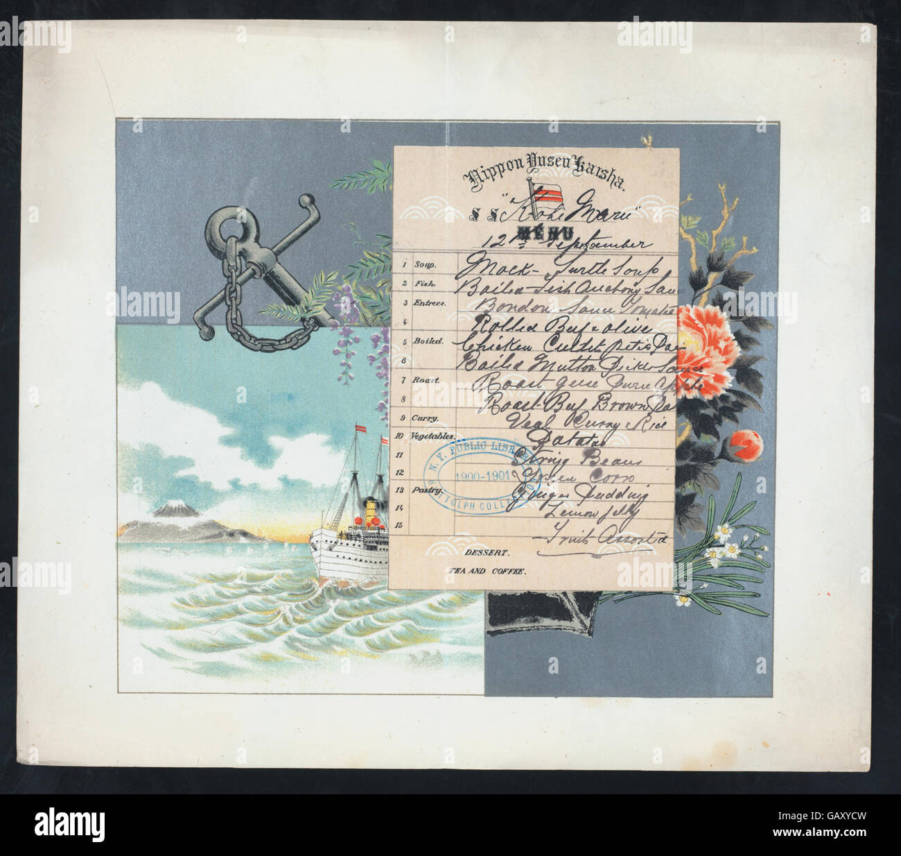 A dinner held aboard the S.S. Kobe Maru, a ship operated by Nippon ...