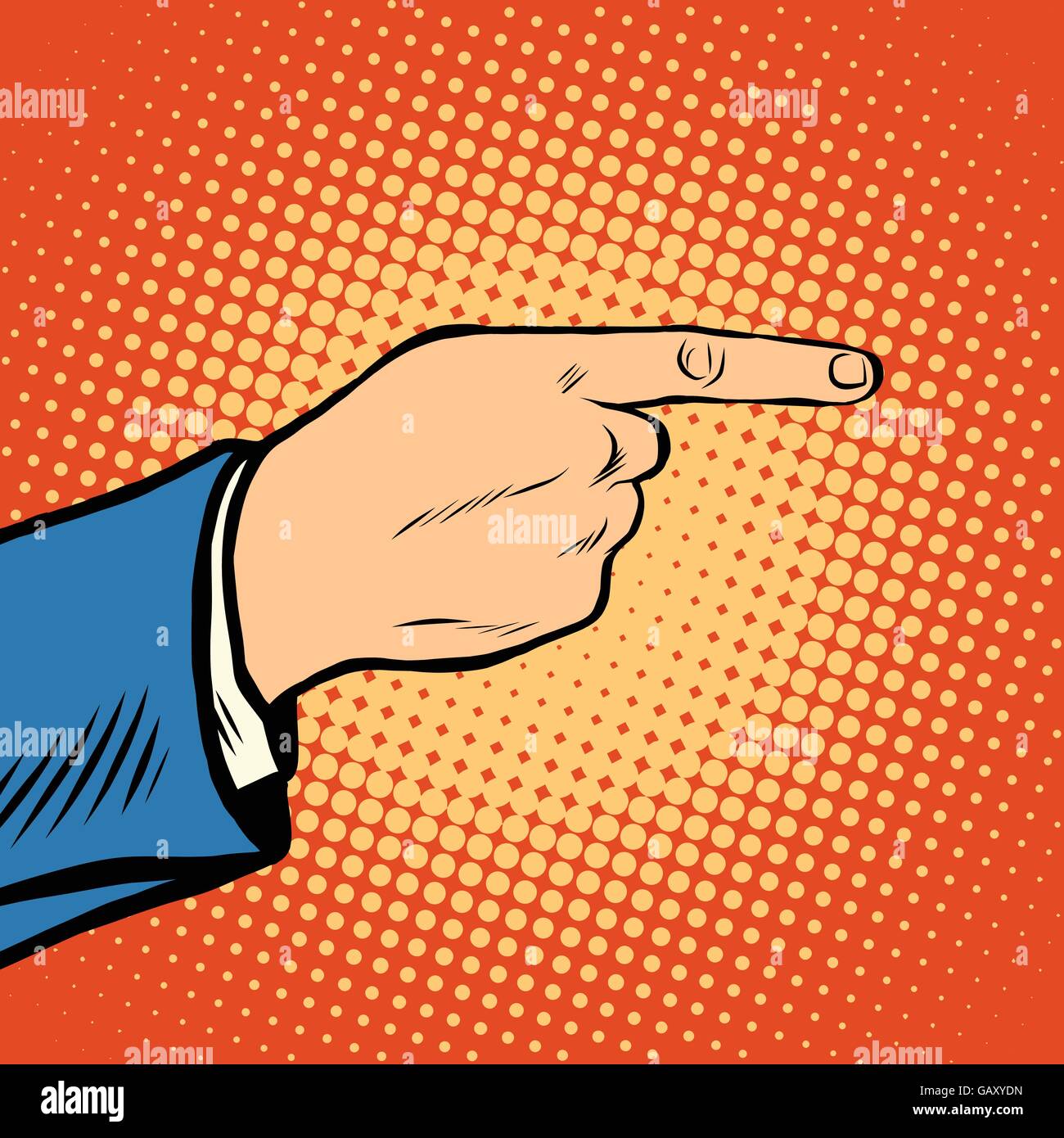 hand points to the right Stock Vector Image & Art - Alamy