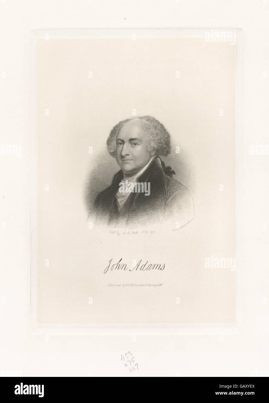 John Adams, second President of the United States, known for his ...