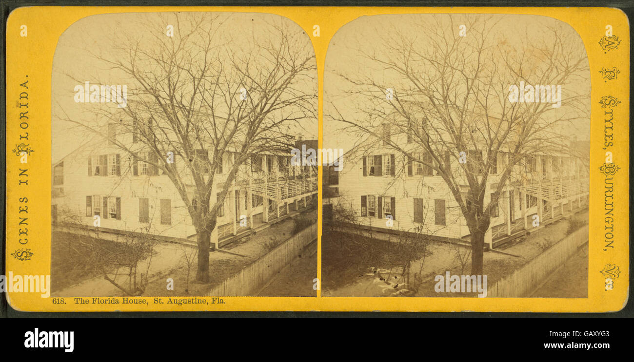 The Florida House in St. Augustine, Florida, is one of the oldest ...