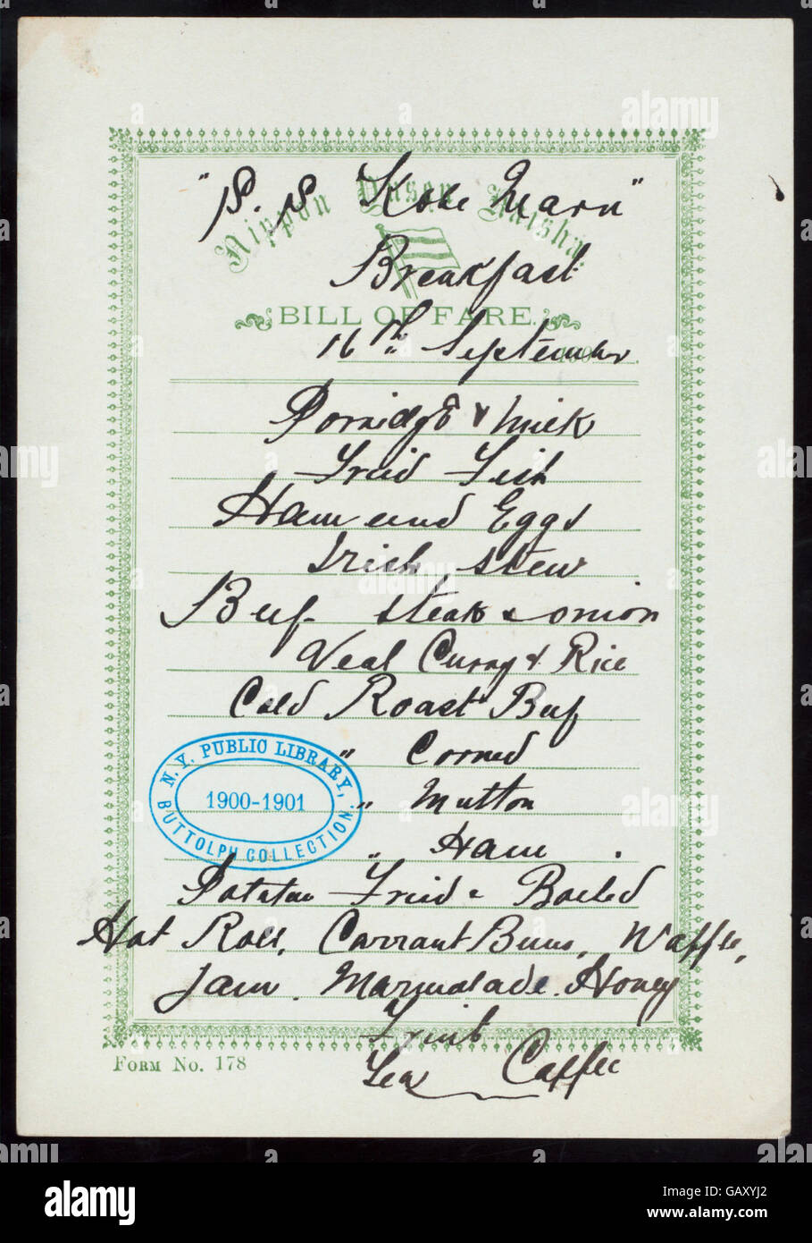 The breakfast event aboard the SS Kobe Maru, organized by Nippon Yusen ...