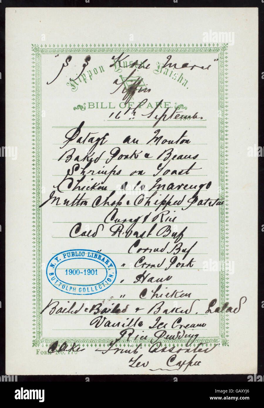 This image captures a tiffin (light meal) event held aboard the SS Kobe ...