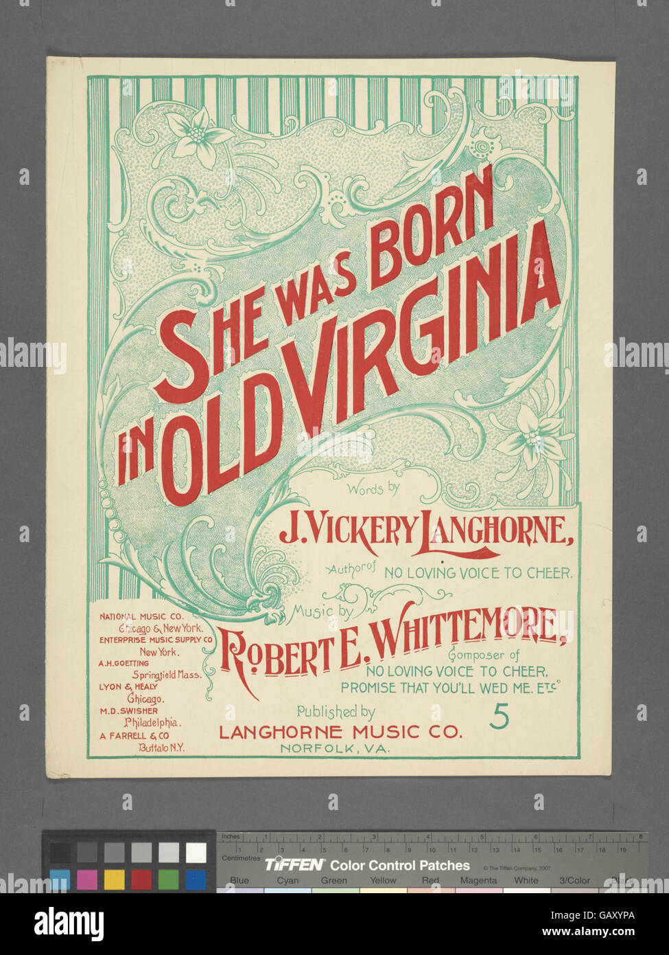 'She Was Born in Old Virginia' likely refers to a song or poem ...