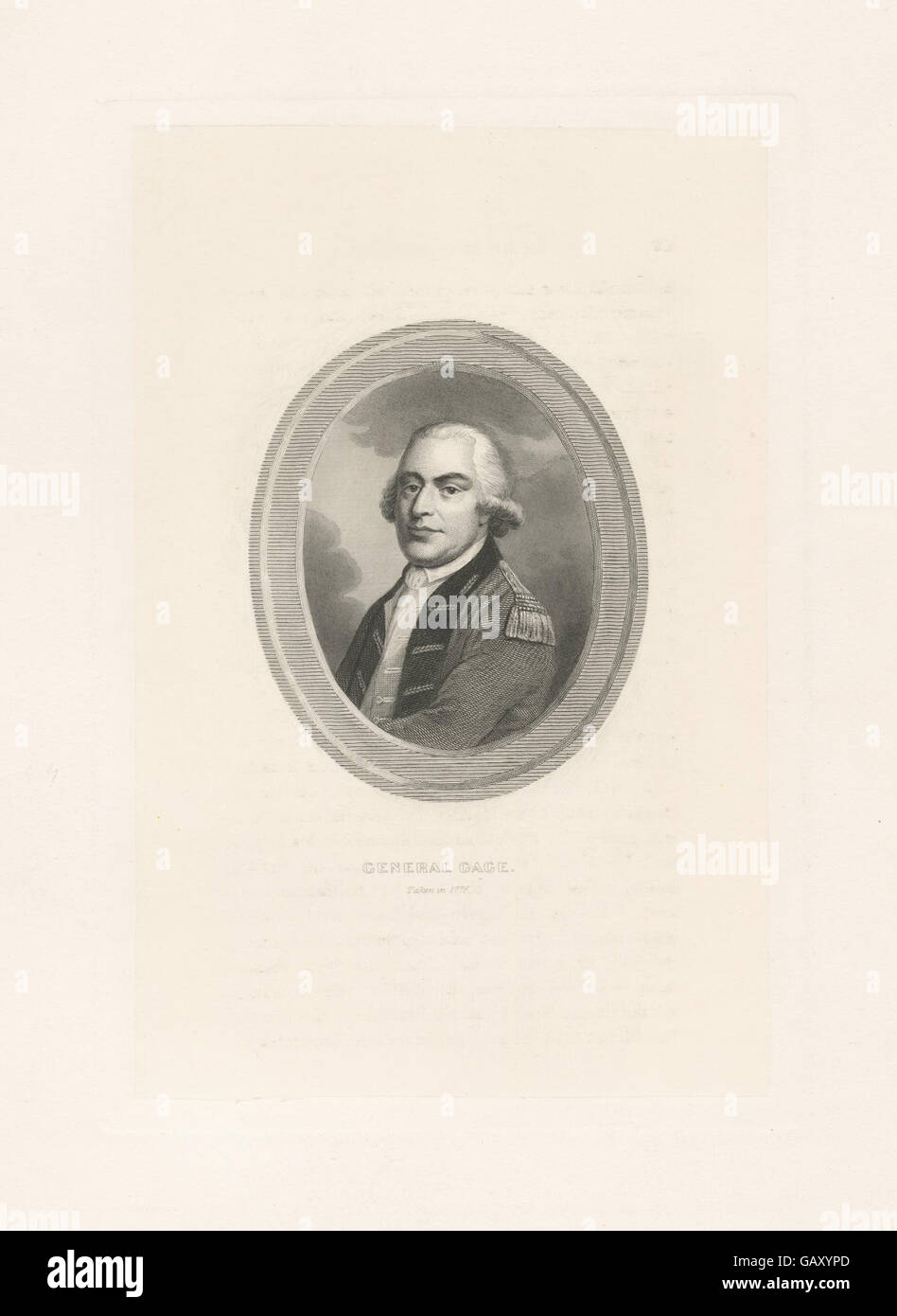 General Thomas Gage was a British Army officer and colonial ...