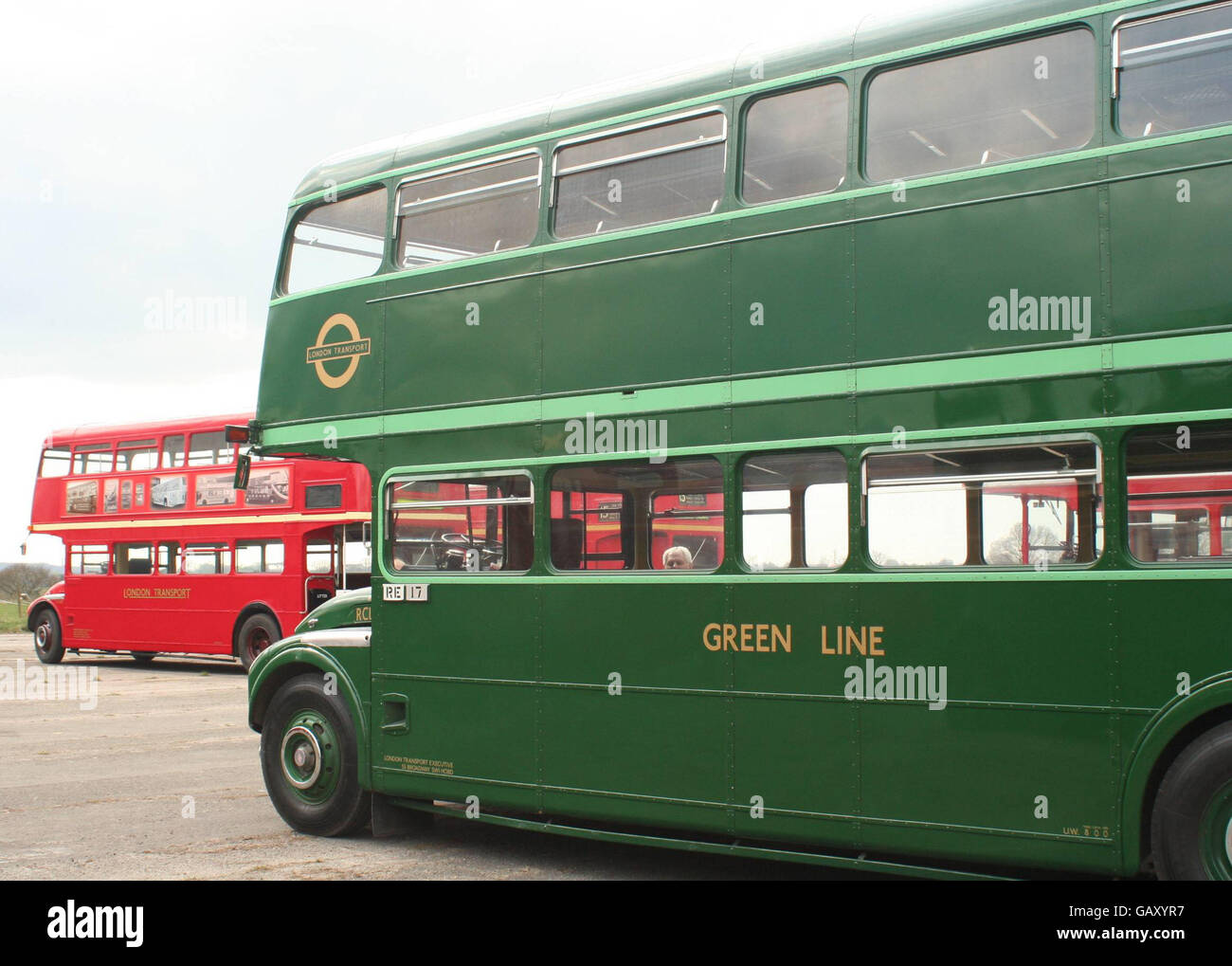 Green Line Routemaster Coasch at Cobham Bus Rally Stock Photo - Alamy