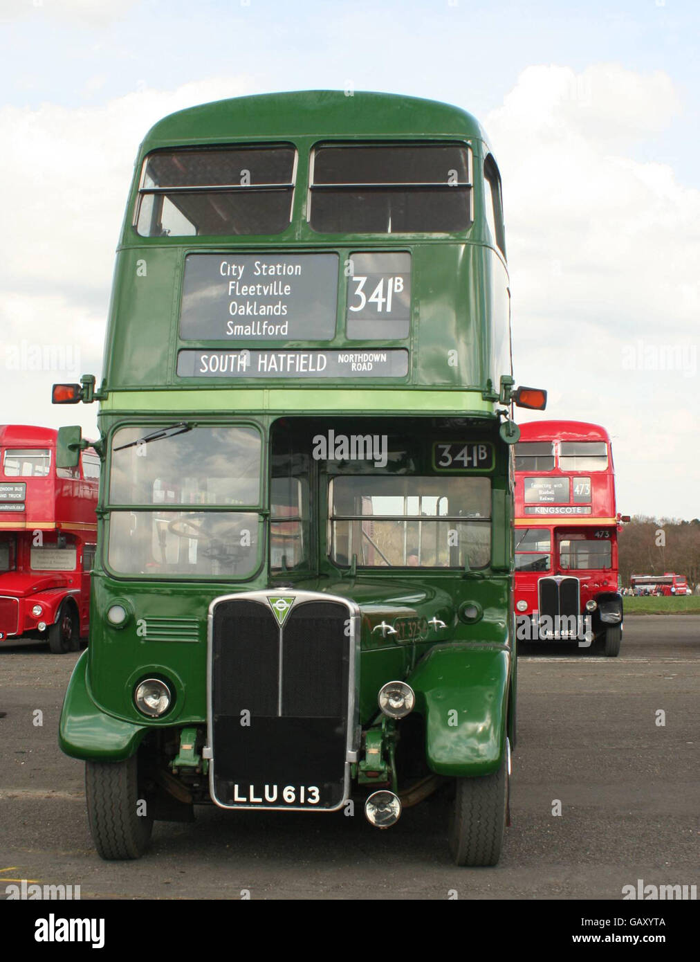 Preserved London Country AEC RT Regent Three Stock Photo - Alamy