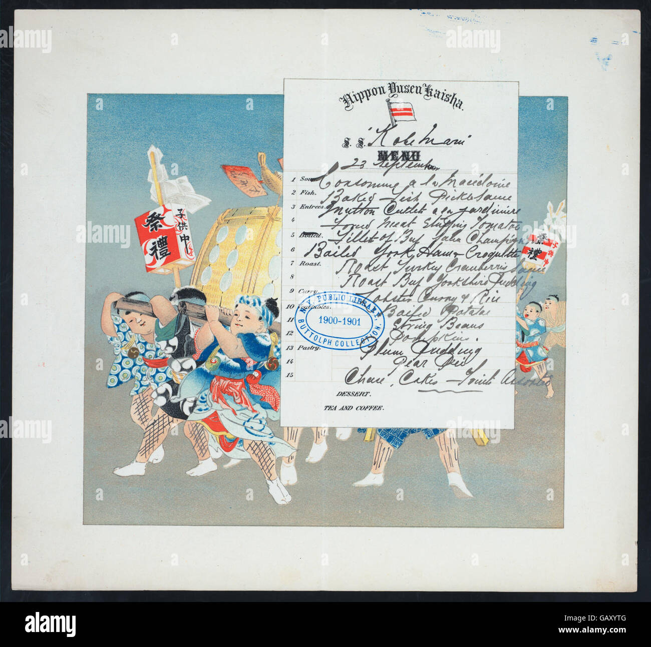 A dinner event hosted by the Nippon Yusen Kaisha aboard the SS Kasuga ...