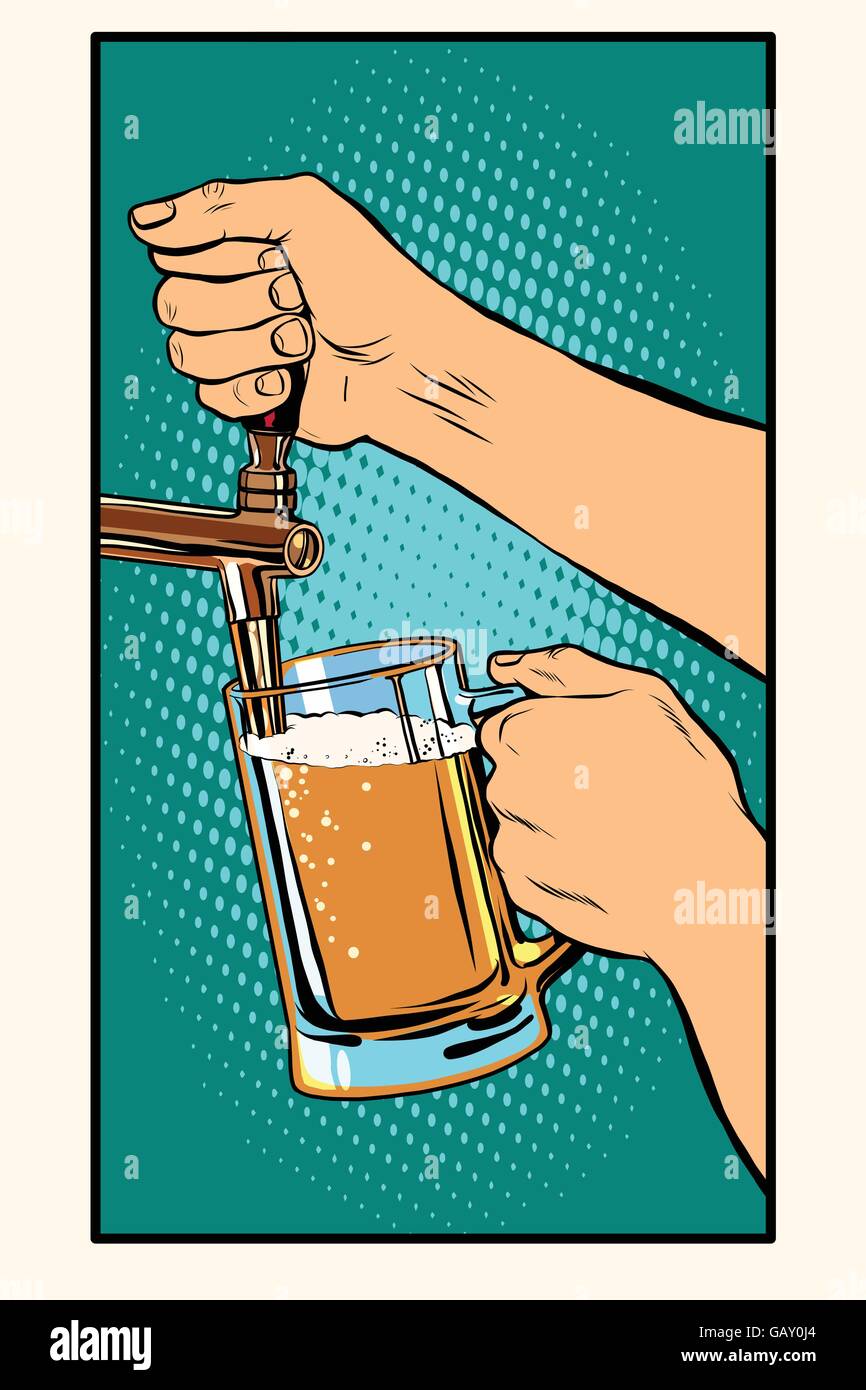 Pilsner glass beer foam Stock Vector Images - Alamy
