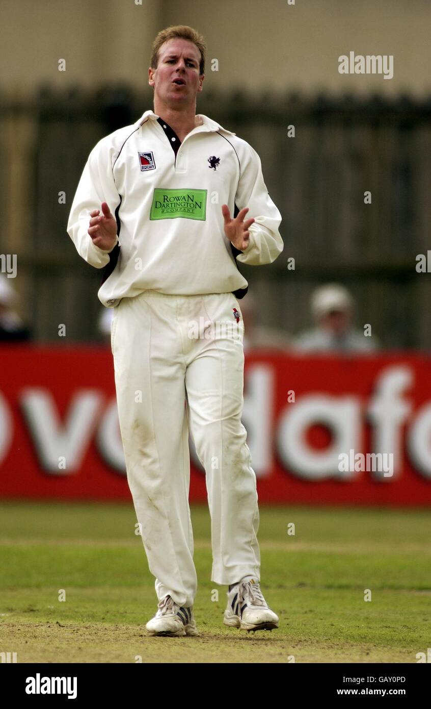 A frustrated Keith Parsons the Somerset bowler after Worcestershire ...