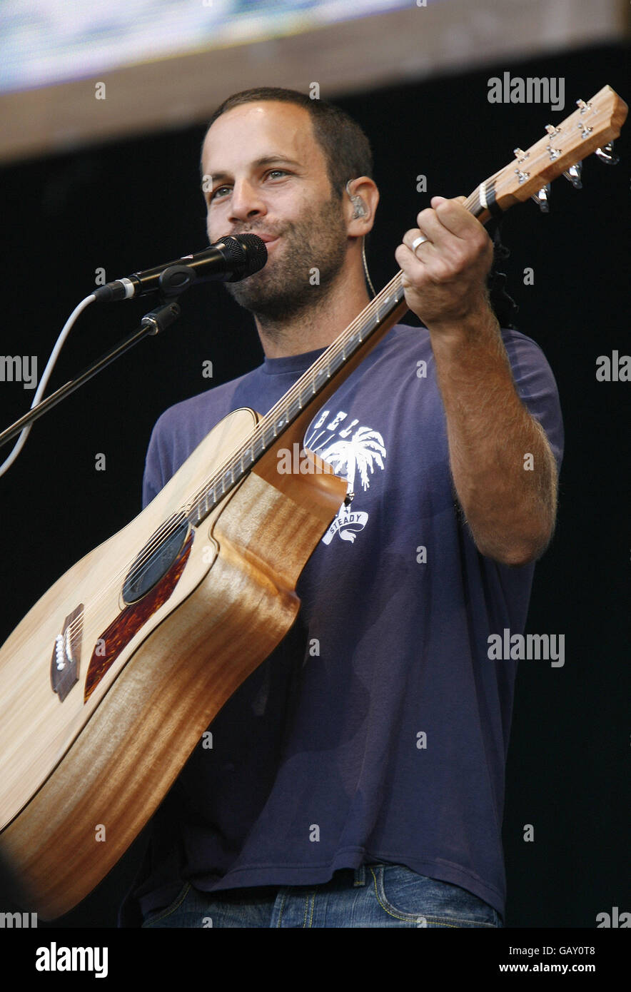 Jack Johnson Concert - Hyde Park. Jack Johnson perform on stage at Hyde ...
