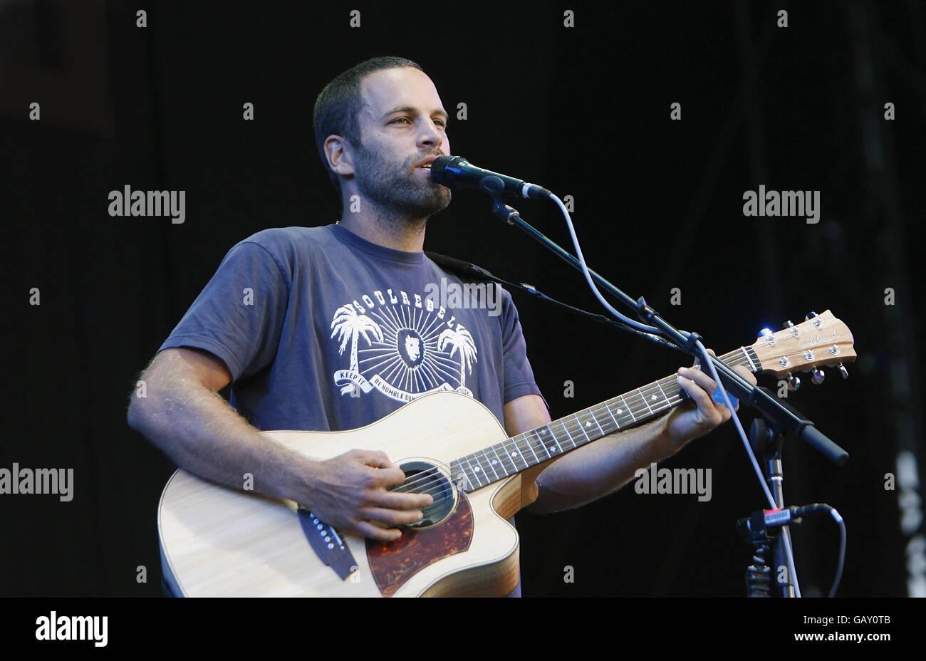 Jack Johnson Concert - Hyde Park. Jack Johnson perform on stage at Hyde ...