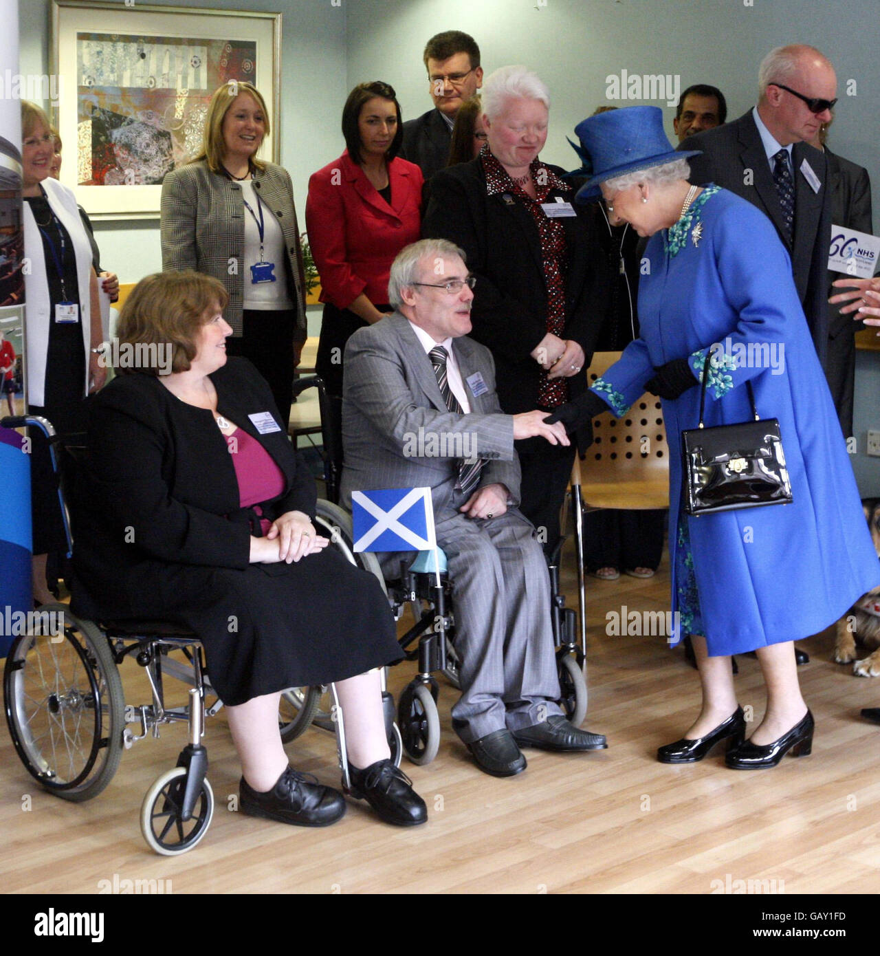 Scotland flag hands hi-res stock photography and images - Alamy