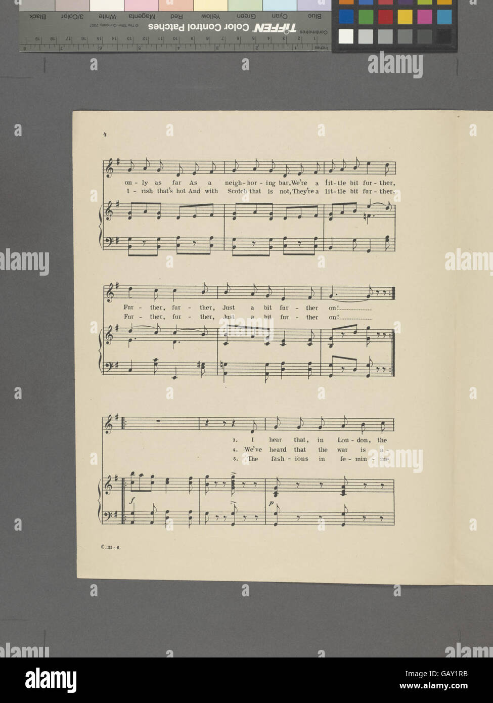 'A little bit further on' suggests progression or movement toward a ...