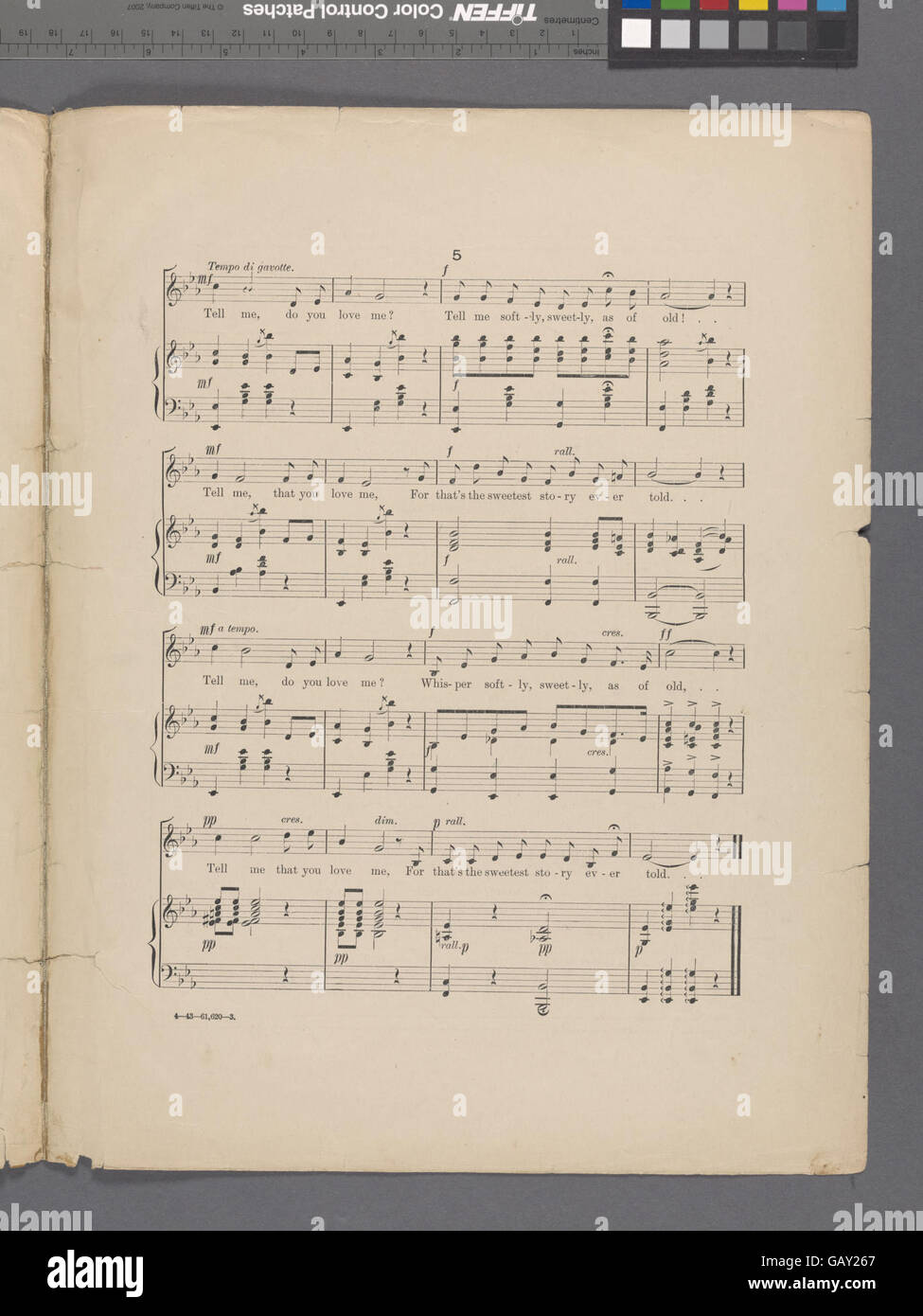 A love song or narrative that asks the listener to affirm their ...