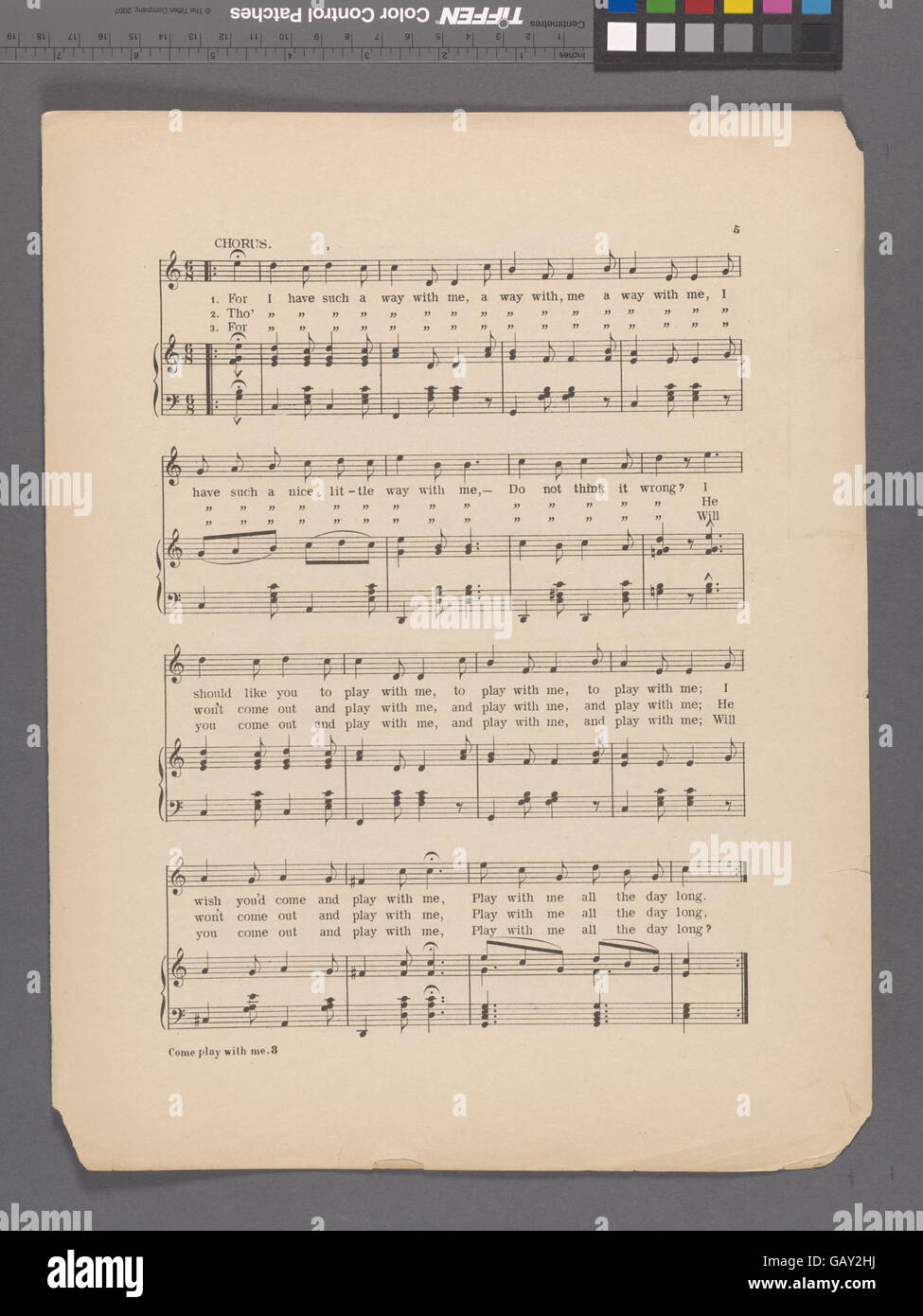 A playful or flirtatious song expressing charm and an inviting nature ...