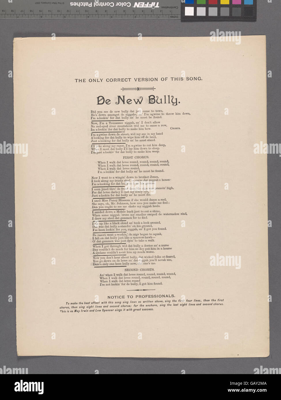 'De New Bully' is likely a piece of music, possibly a song or ...