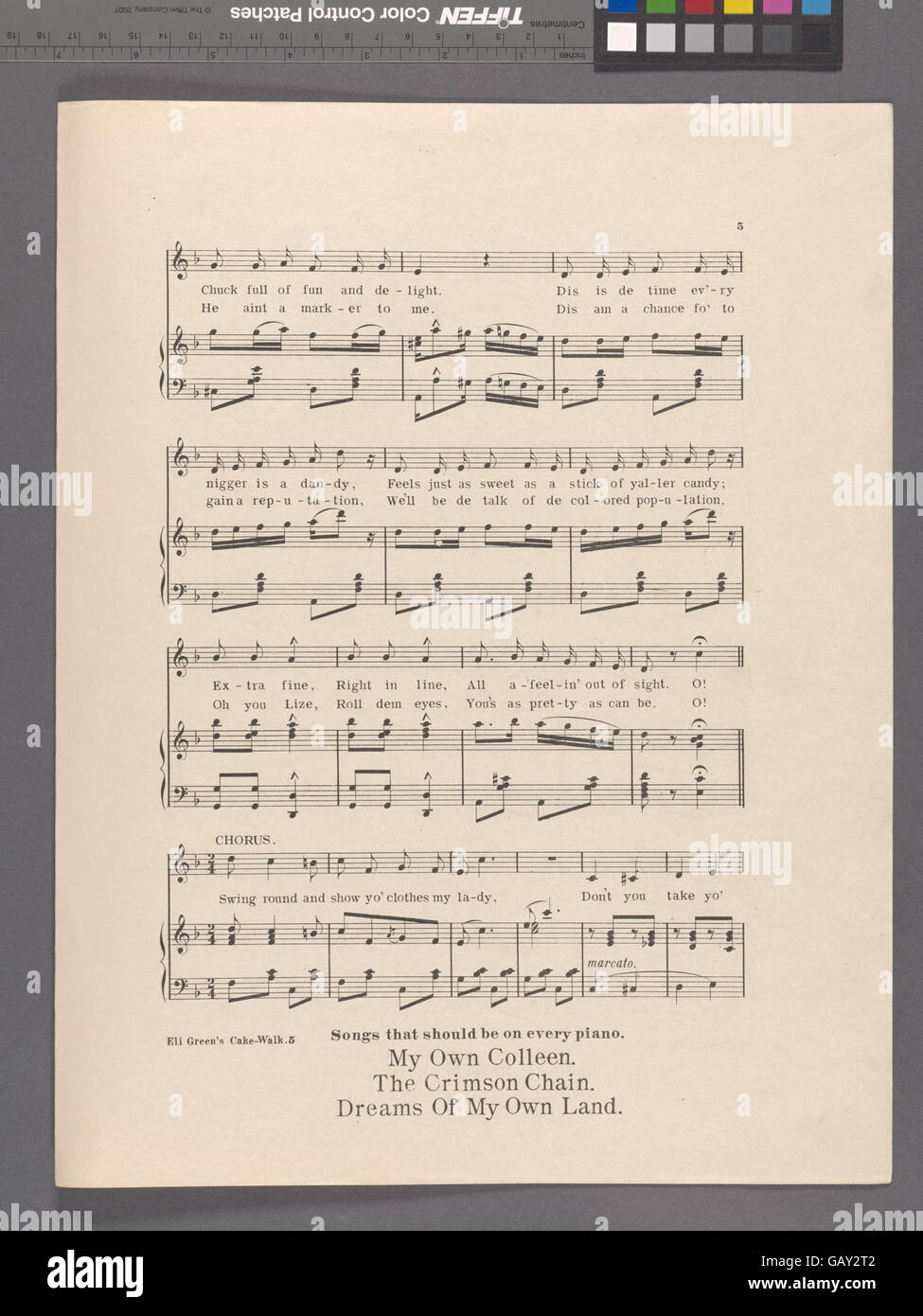 Eli Green's Cake-Walk is a lively, rhythmic dance song from the late ...