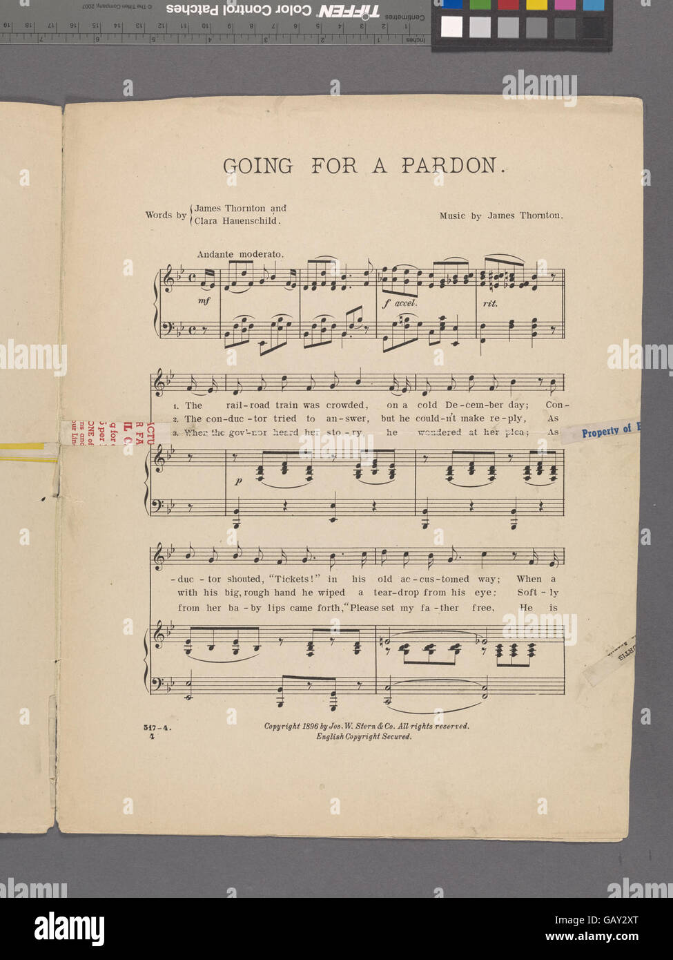 An illustration titled 'Going for a Pardon', depicting a historical ...