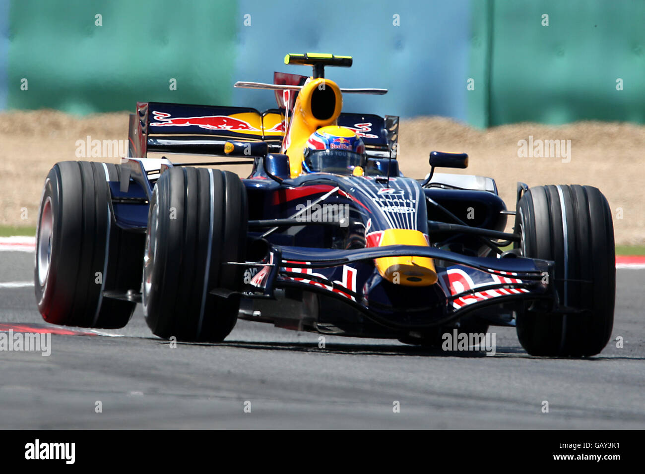 Red Bull Racing's Mark Webber during qualifying for the Grand Prix at ...