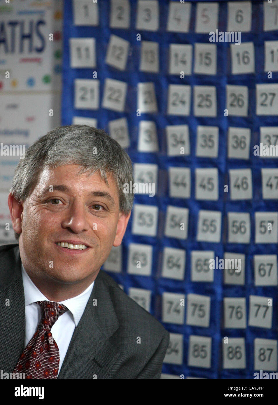 Ed Balls visits school Stock Photo - Alamy