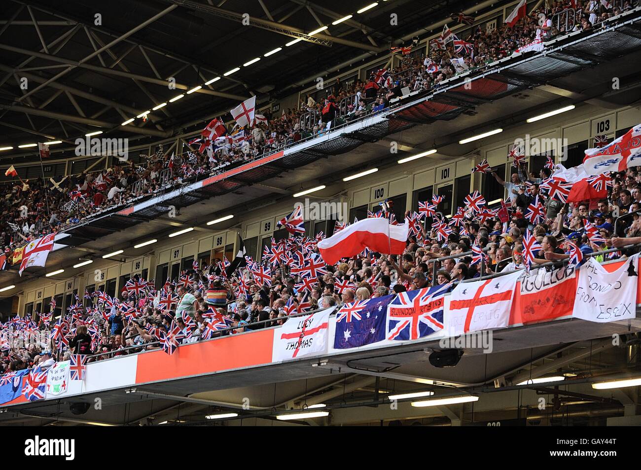 Speedway - FIM British Grand Prix - Millennium Stadium. Speedway fans ...