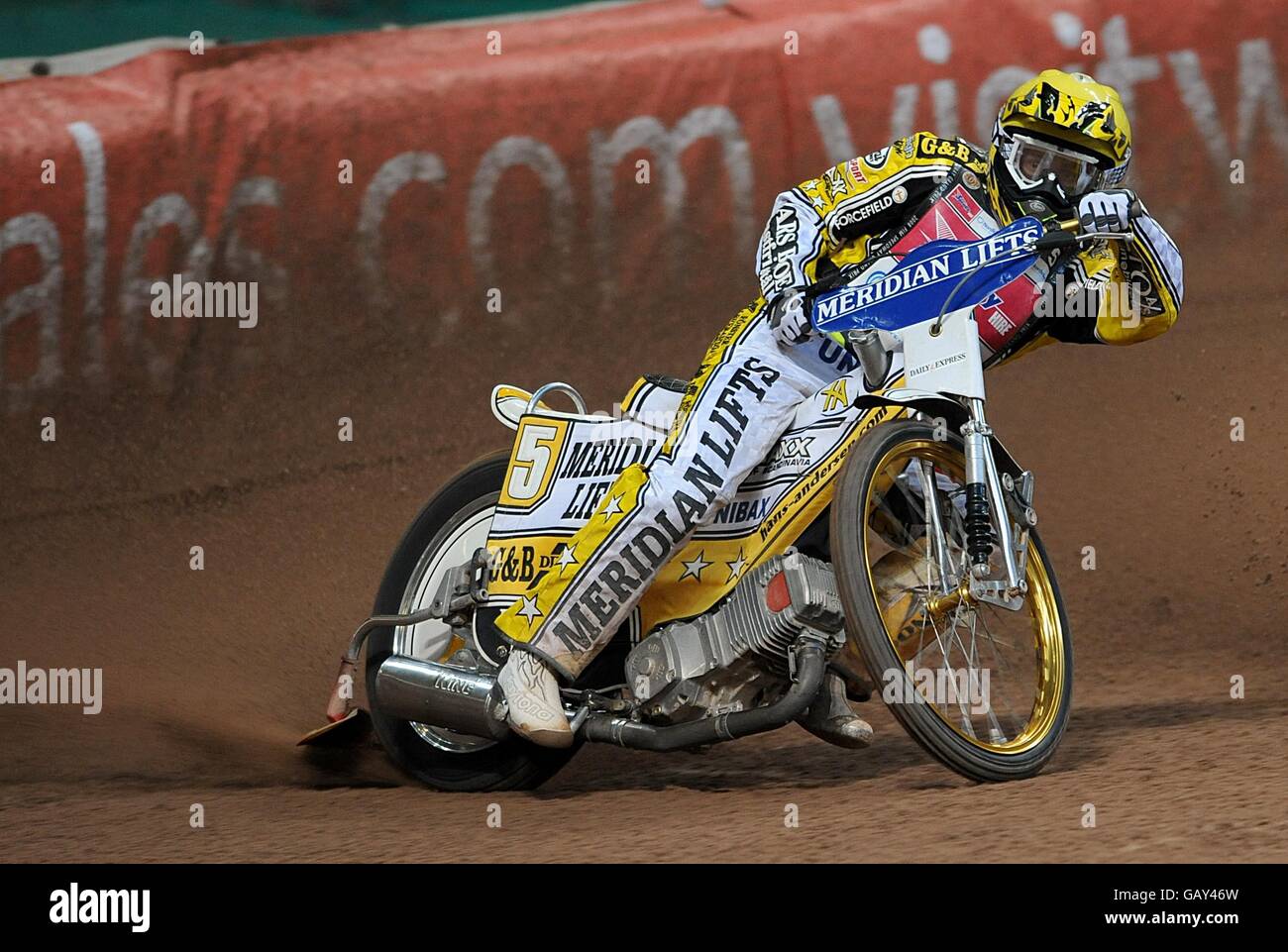 Speedway - FIM British Grand Prix - Millennium Stadium. Denmark's Hans ...