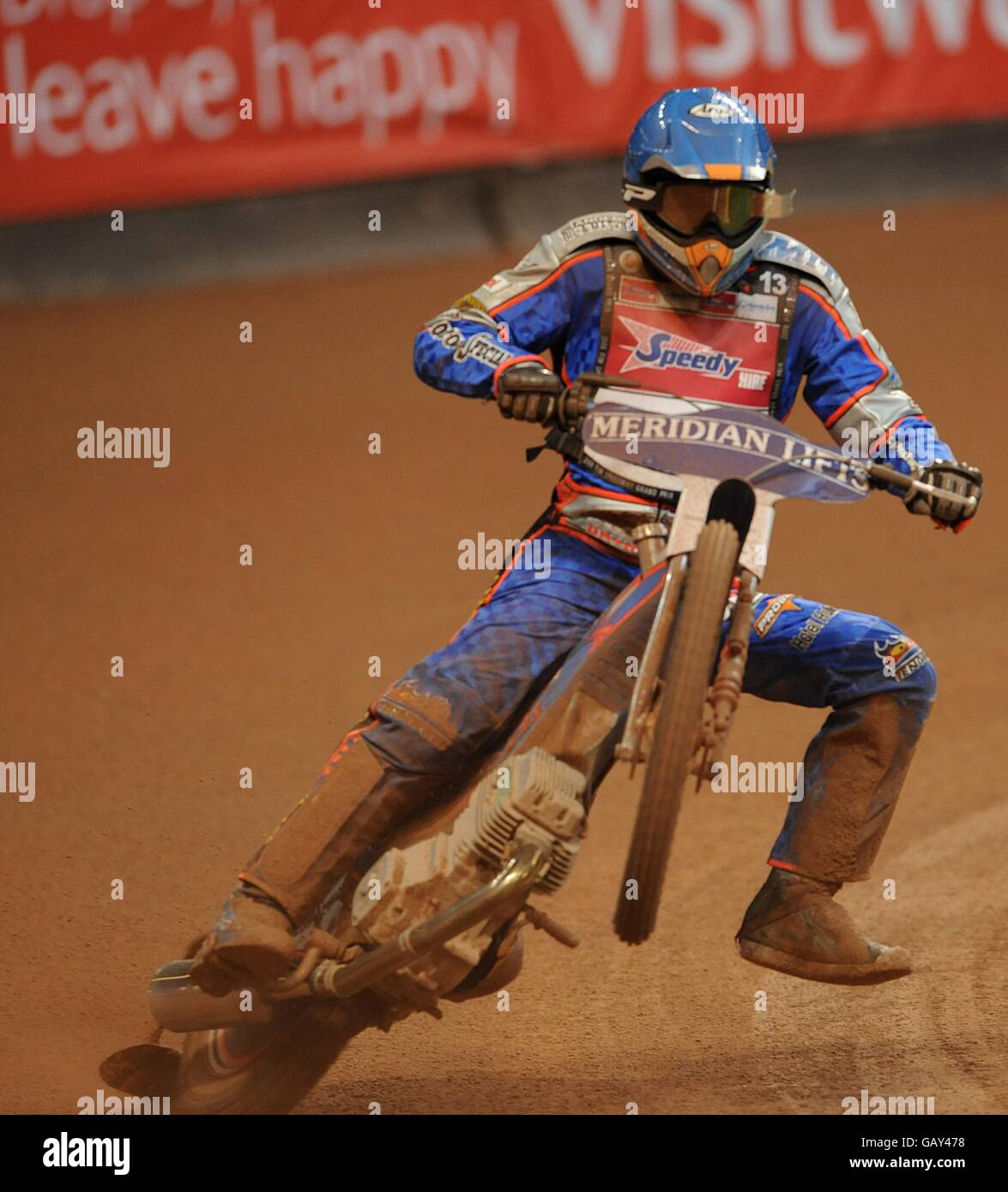 Australia's Jason Crump during the FIM British Speedway Grand Prix at ...