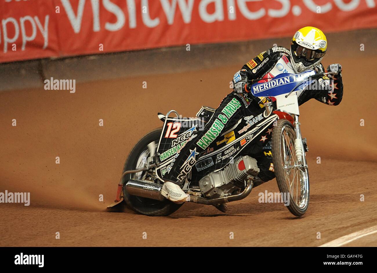 Denmark's Niels-Kristian Iversen (front) during the FIM British ...