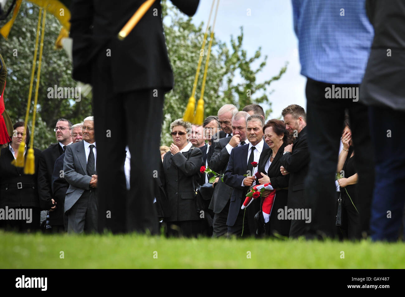 WO2 Michael Williams funeral Stock Photo - Alamy
