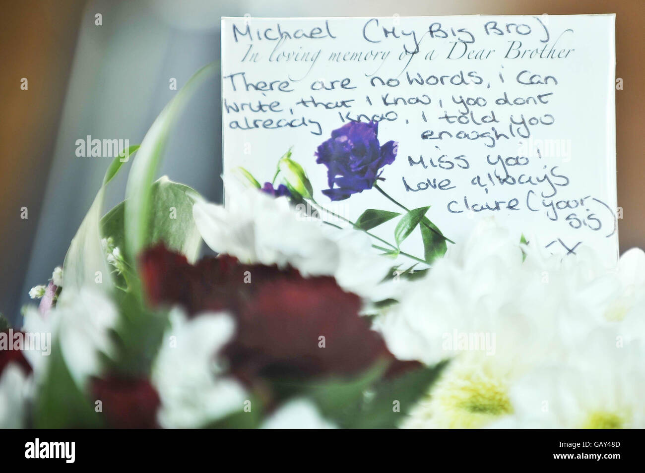 WO2 Michael Williams funeral Stock Photo - Alamy