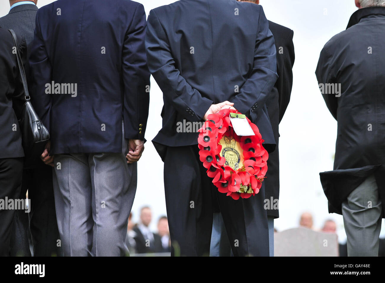 WO2 Michael Williams funeral Stock Photo - Alamy