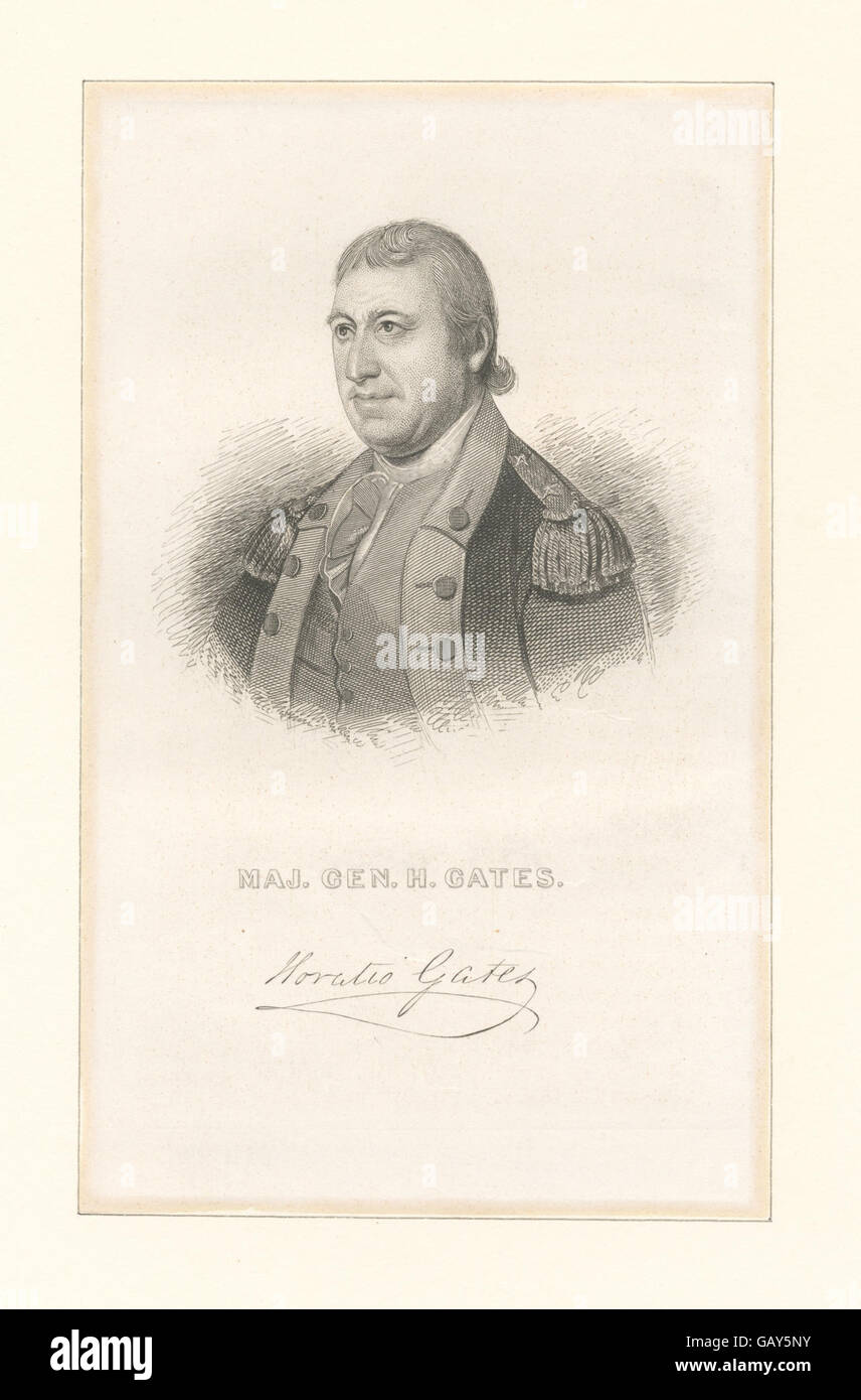 Maj. Gen. Horatio Gates was a prominent American general during the ...