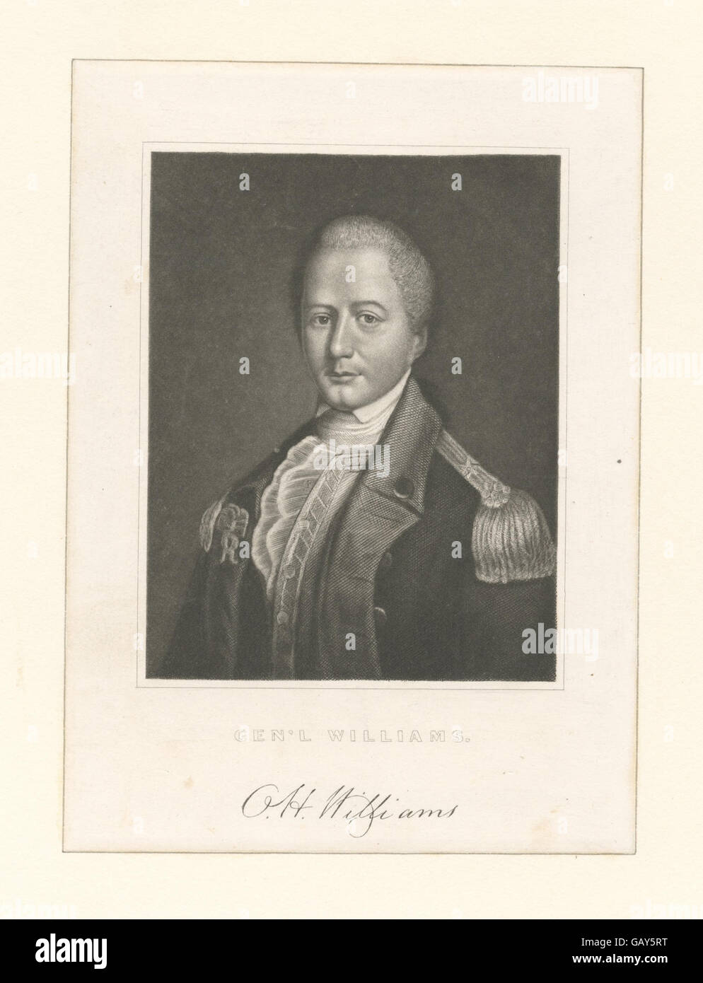 A portrait of General Williams, a prominent military figure. This image ...
