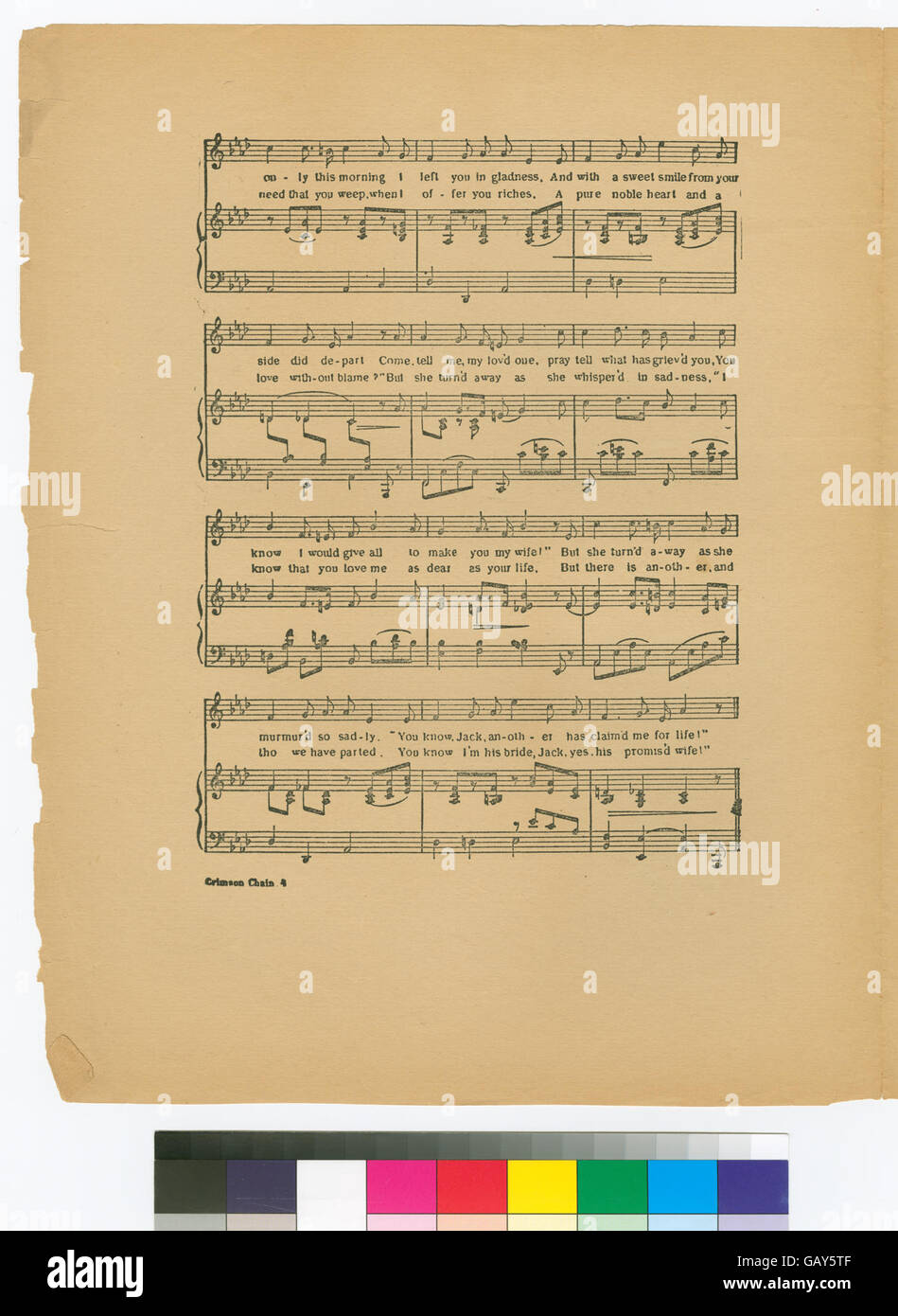 A musical performance of 'The Crimson Chain,' a popular song from the ...