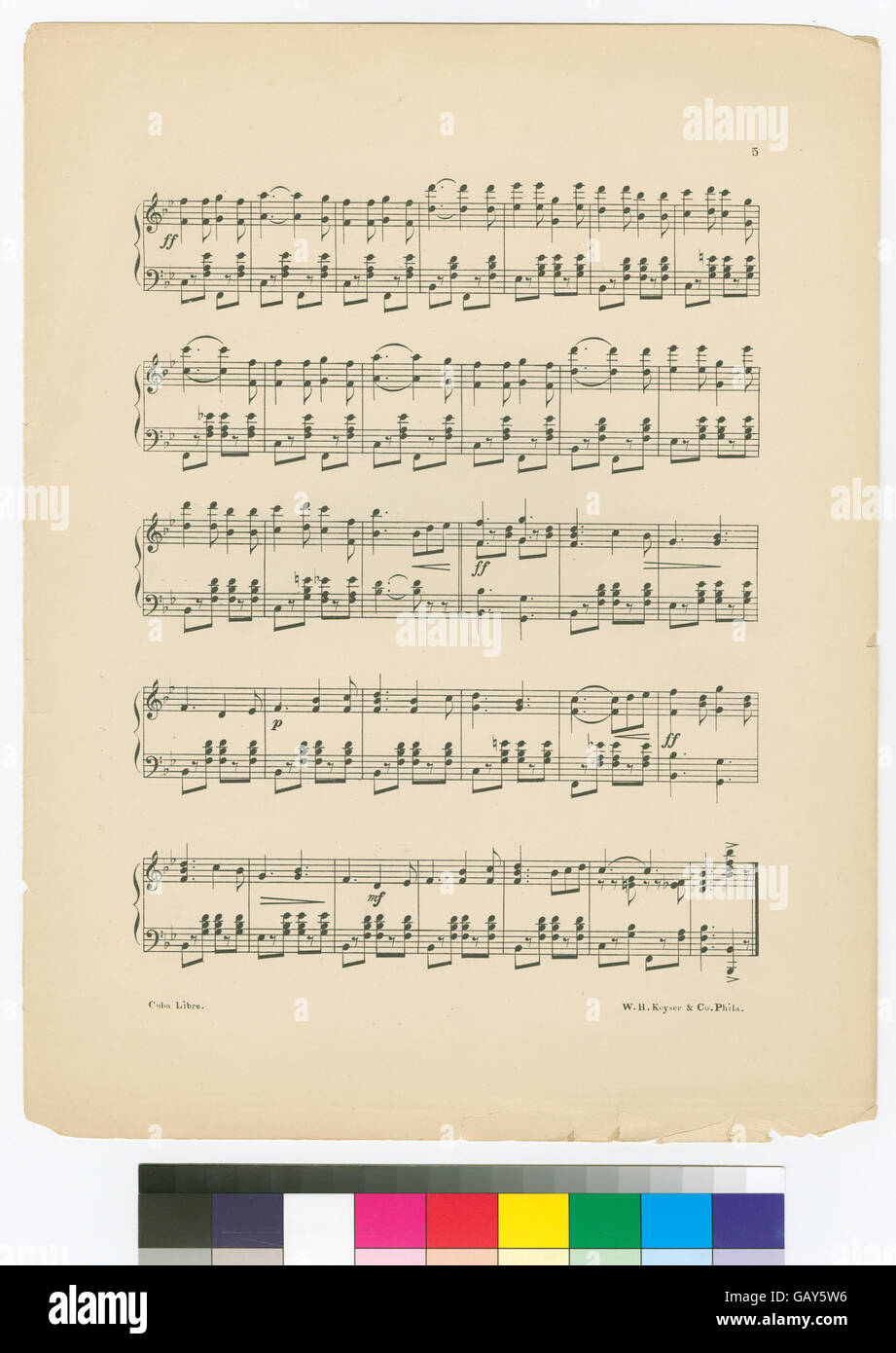 'Cuba Libre - March and Two Step' likely refers to a musical ...