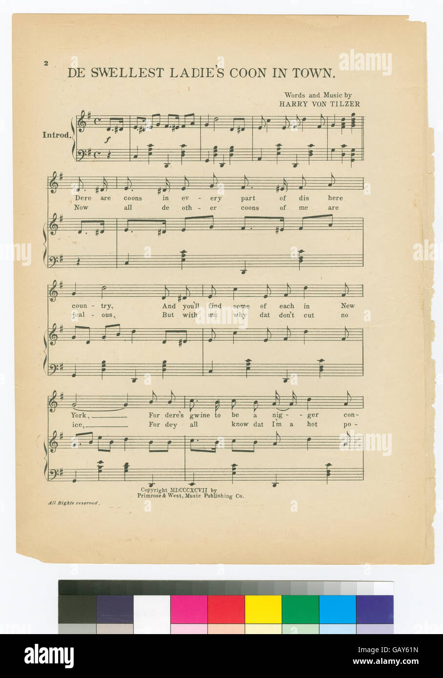 De swellest ladies' coon in dis yer town ( Hades-464430-1712768 Stock ...