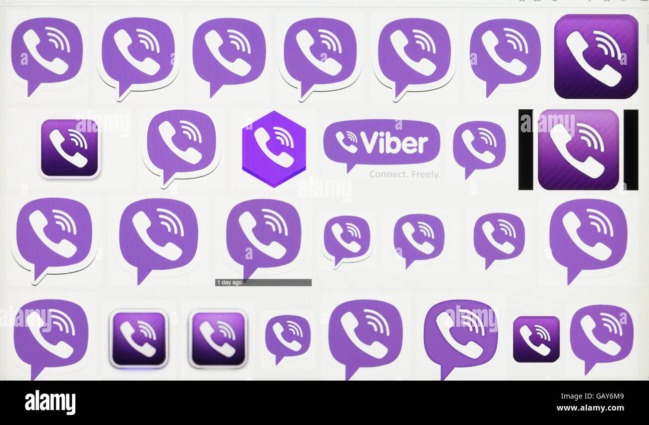 Screenshot of the viber logo Stock Photo - Alamy