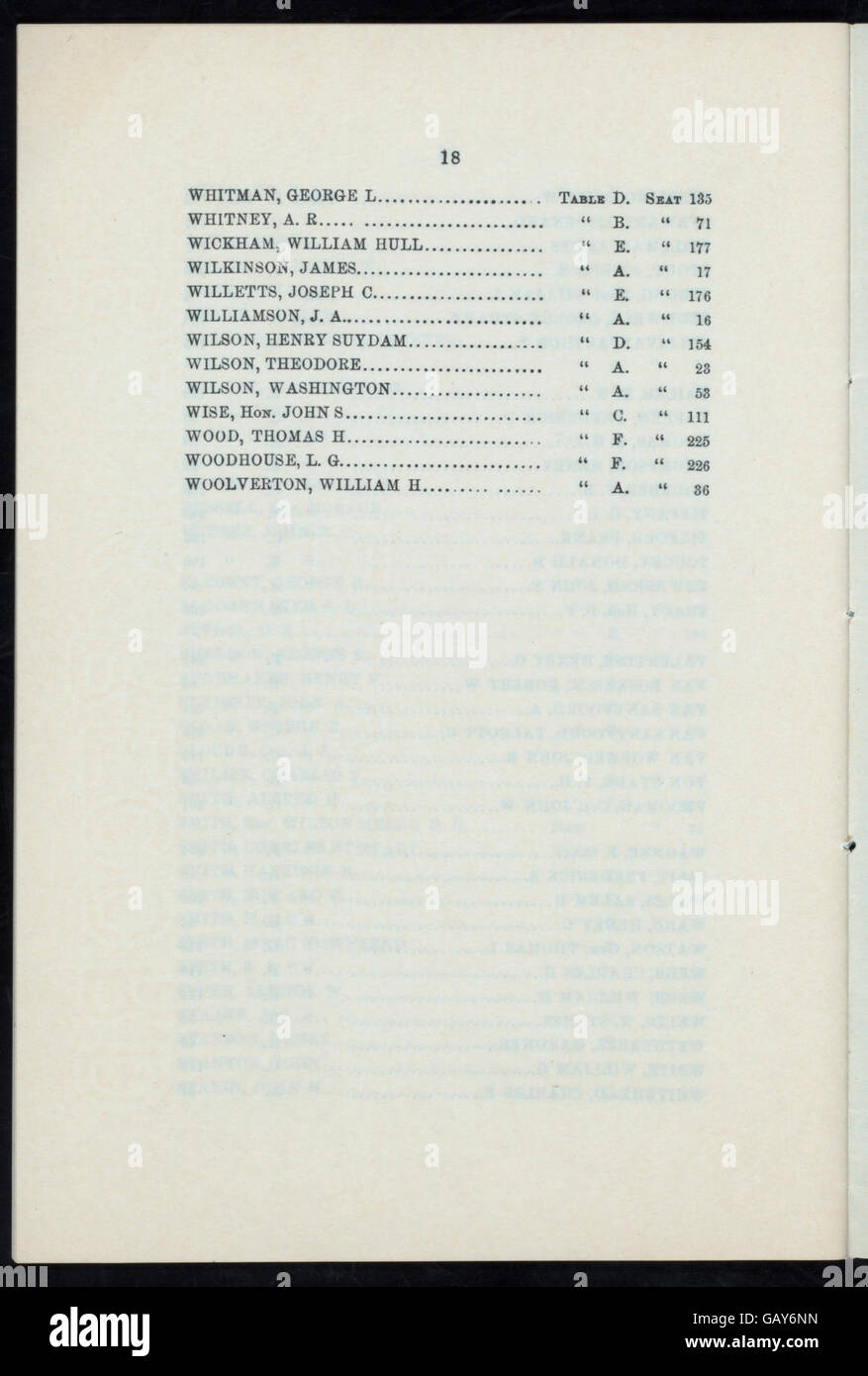 This image depicts a banquet held in honor of General Horace Porter, LL ...