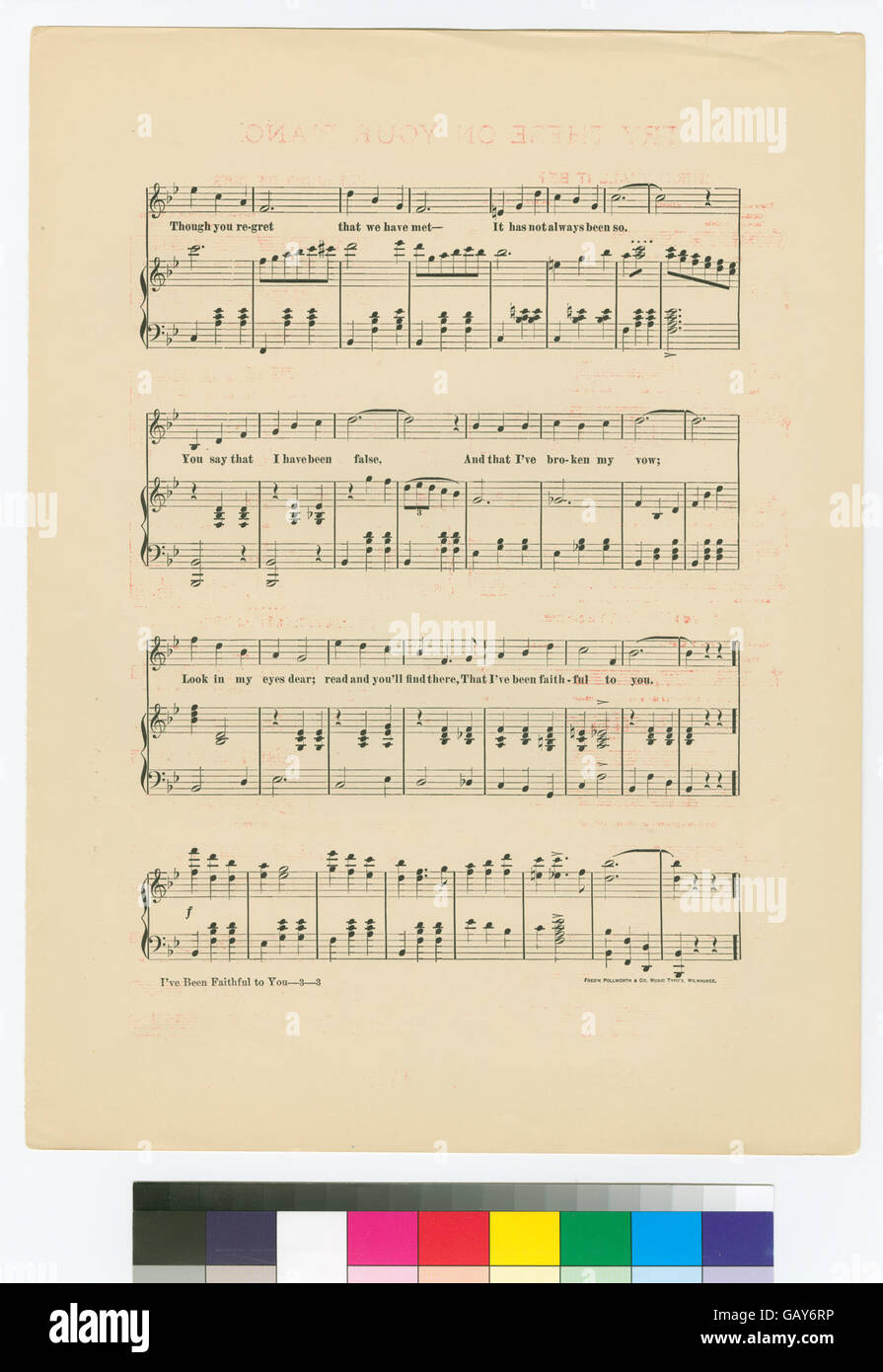 A declaration of loyalty and commitment, possibly in a romantic or ...