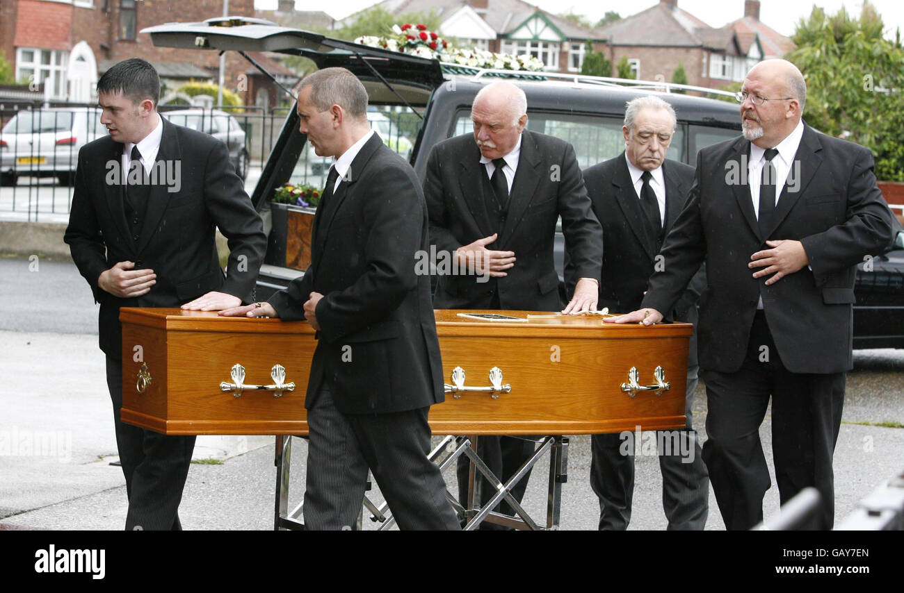 Brian Philcox Funeral Stock Photo - Alamy