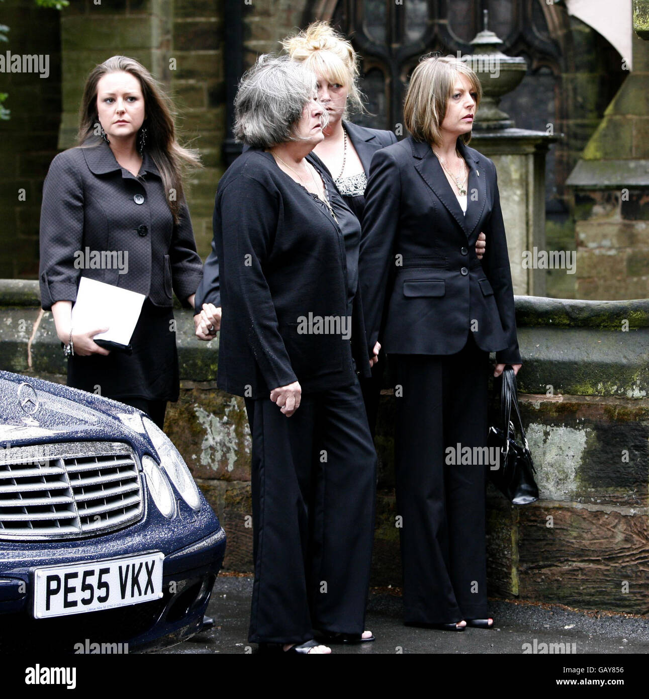 Lyn philcox attends the funeral of her children hi-res stock ...