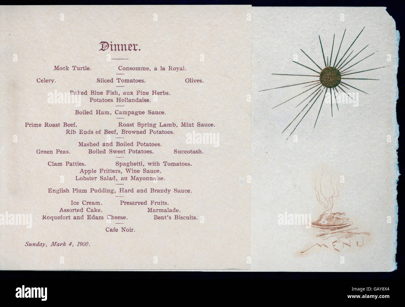 The Occidental & Oriental Steamship Co. hosted a dinner aboard the S.S ...