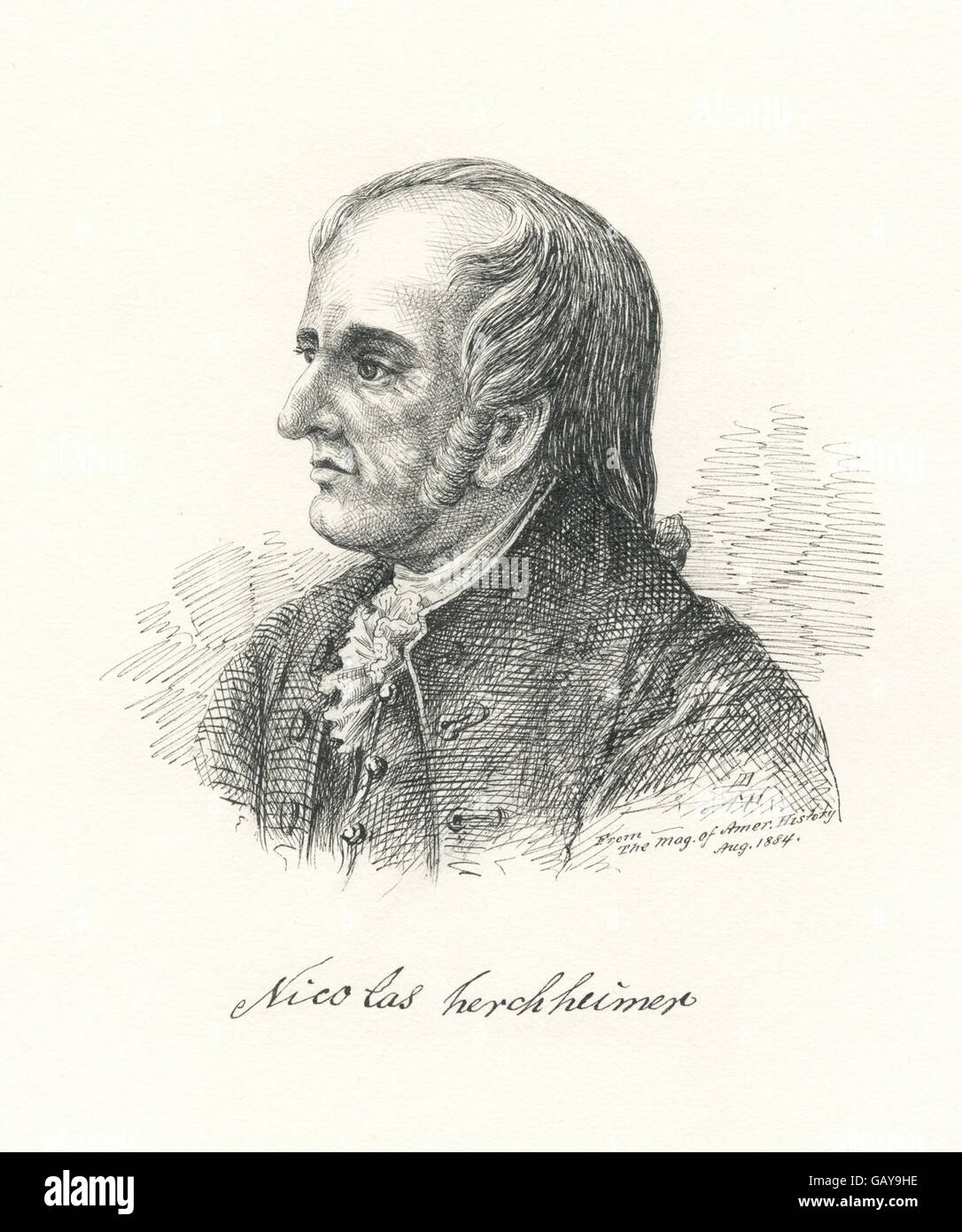 Portrait of Nicolas Herchheimer, also known as Nicholas Herkimer (c ...