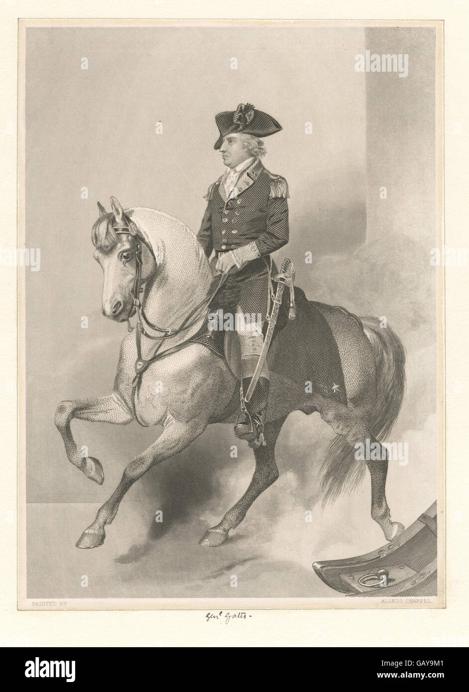 This portrait depicts General Horatio Gates, a key figure in the ...