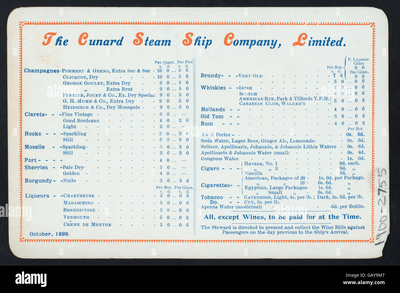 A luncheon hosted by Cunard Line aboard the RMS Lucania, a British ...